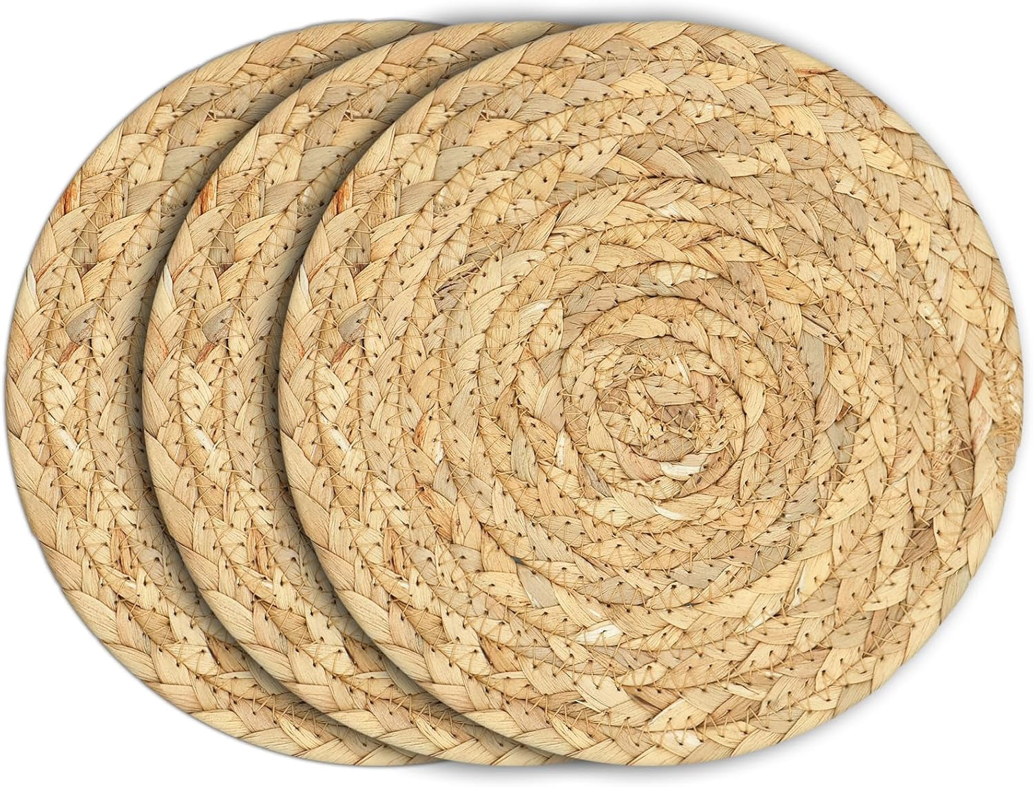 Boho Trivets for Hot Dishes, Pots and Pans, Farmhouse Water Hyacinth ...