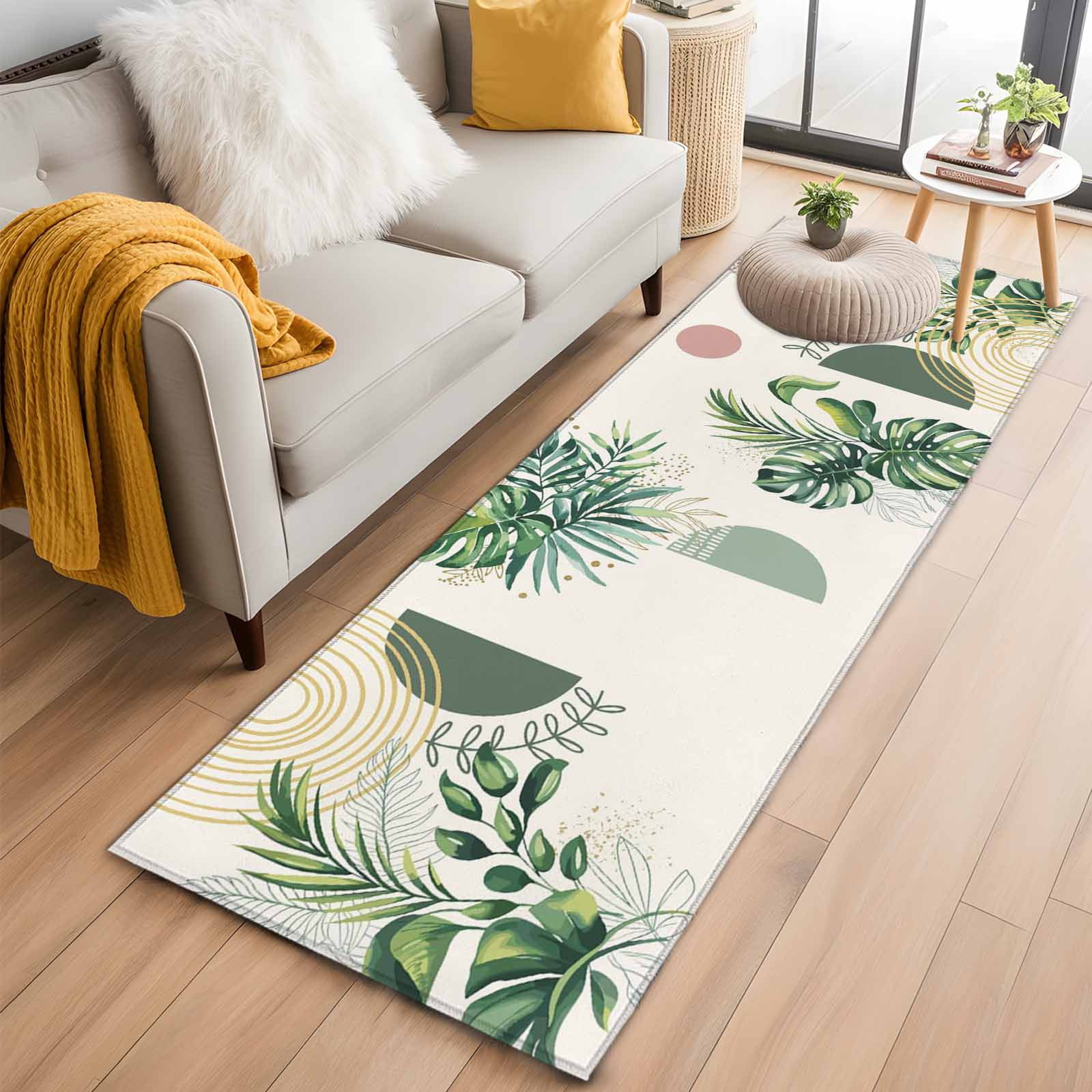 Boho Tropical Kitchen Runner Rug 2x6 Washable Runners for Hallway Non ...