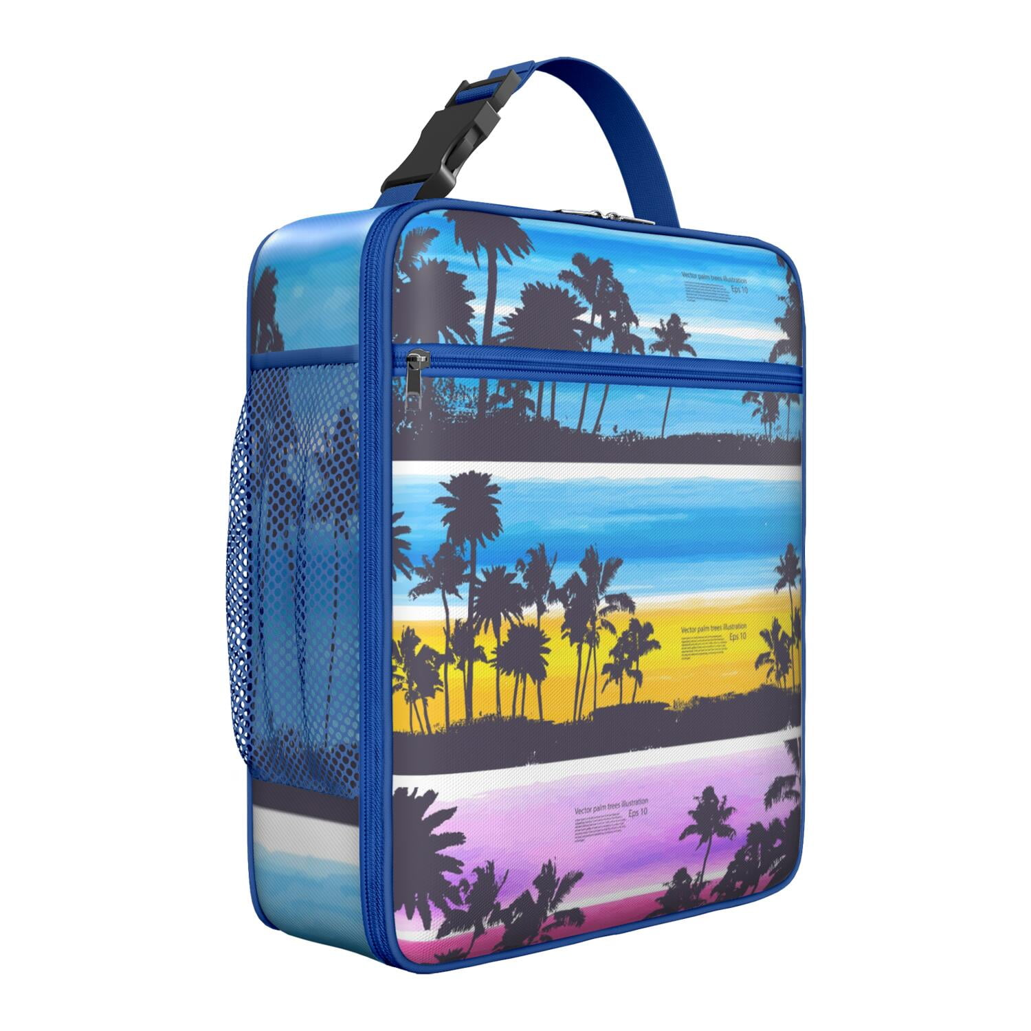 Boho Tropical Palm Trees Hawaii Palm Tree Insulated Lunch Bag Summer ...