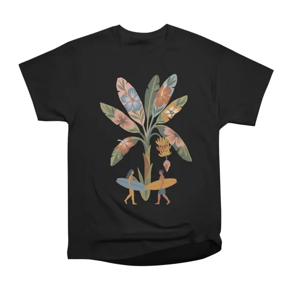Boho Tropics Surf Scene T-Shirt Tee Gift For Him Merch For Her Apparel ...