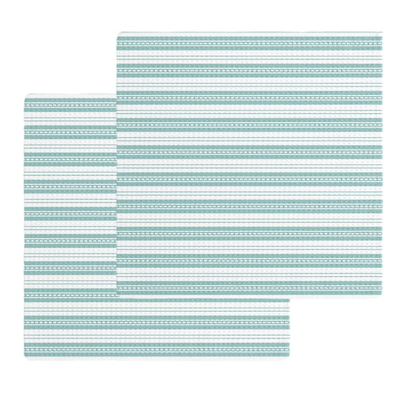 Boho Turquoise Stripe Kitchen Dish Towels for Drying Dishes Set of 2 ...