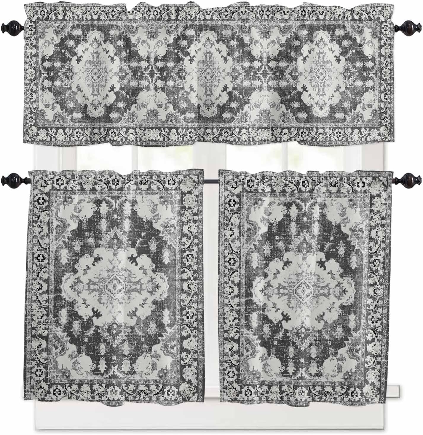 Boho Valances for Windows Bohemia Rod Pocket Valance Window Treatments ...