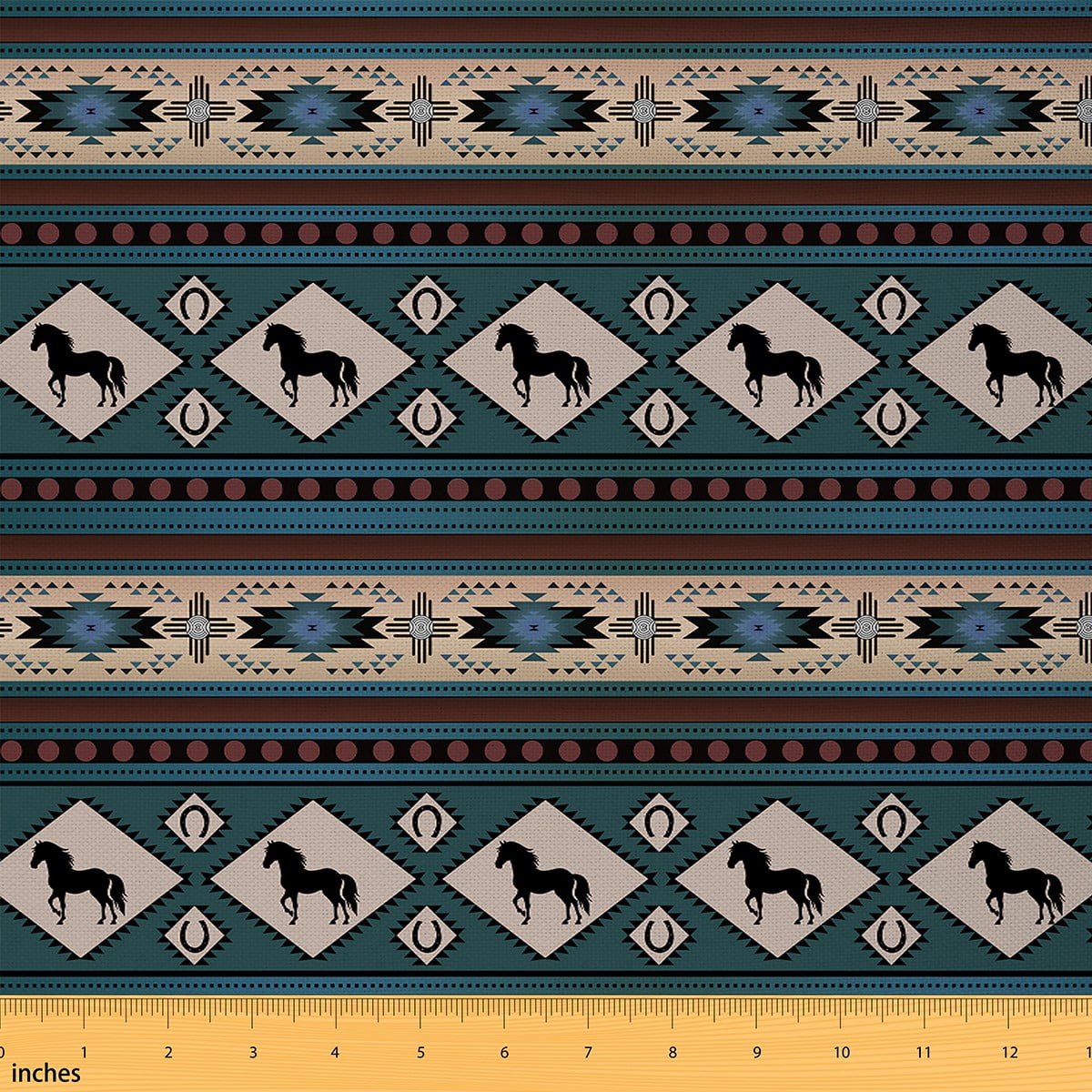 Boho Vintage Aztec Fabric By The Yard,Rustic Western Aztec Upholstery ...