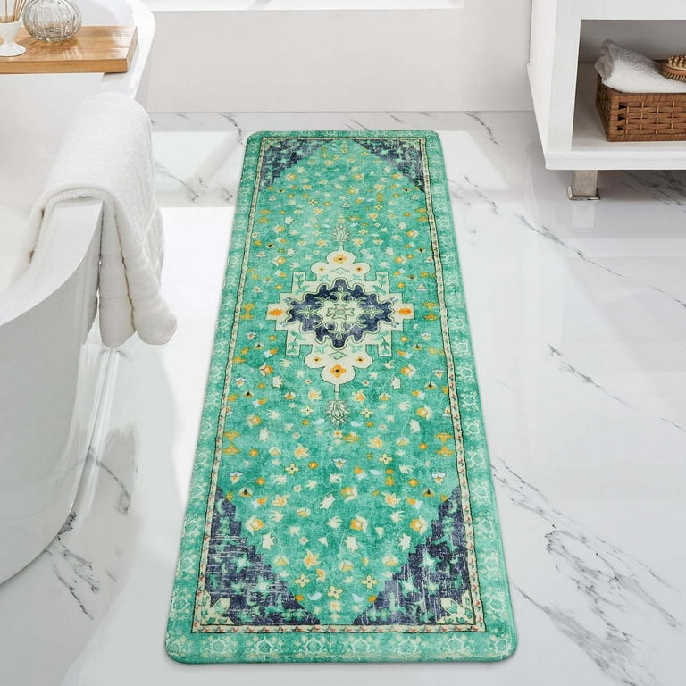 oriental pattern bath mat