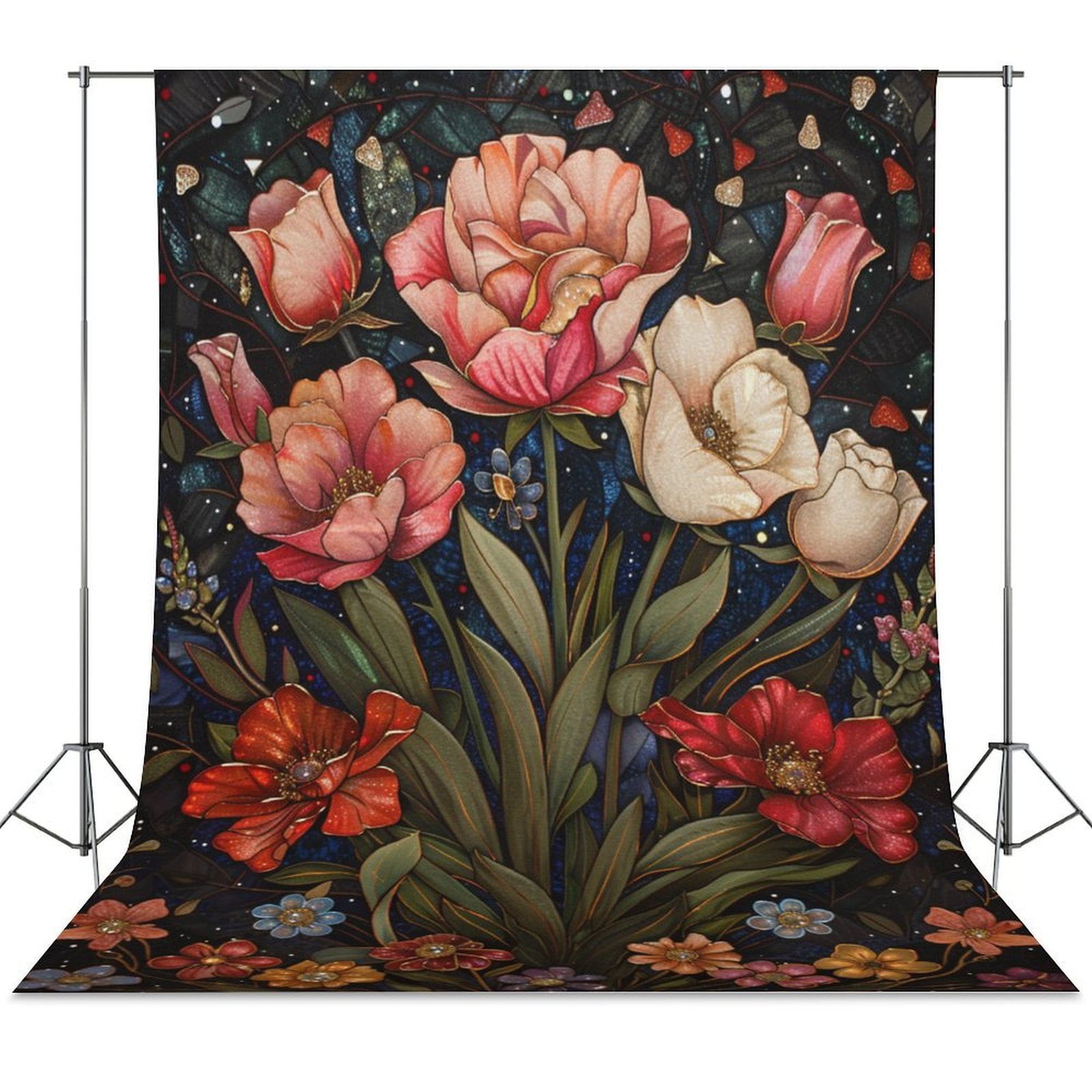 Boho Vintage Floral Backdrop Background for Photography Photo Booth ...