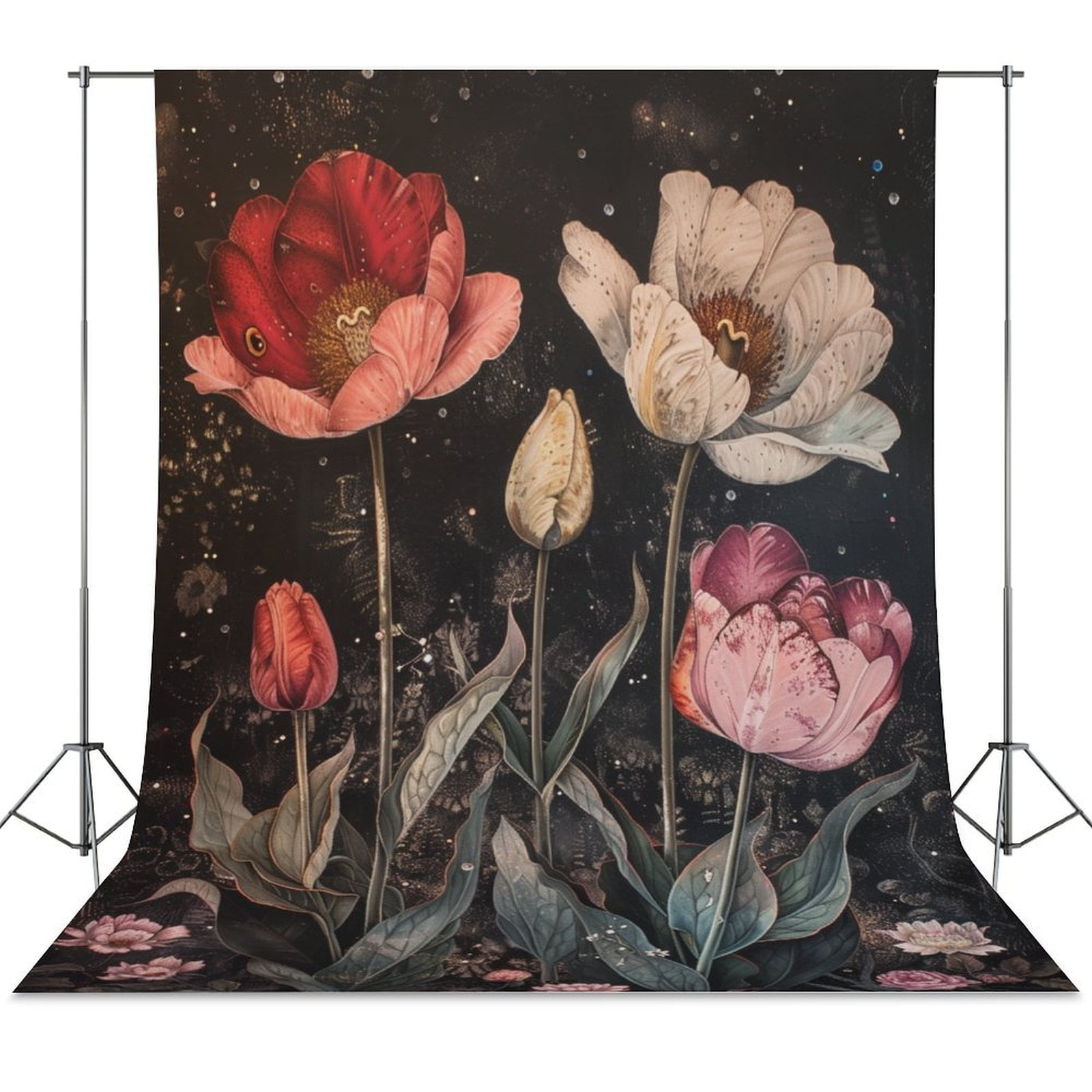 Boho Vintage Floral Spring Backdrop Backdrops for Photography Photo ...