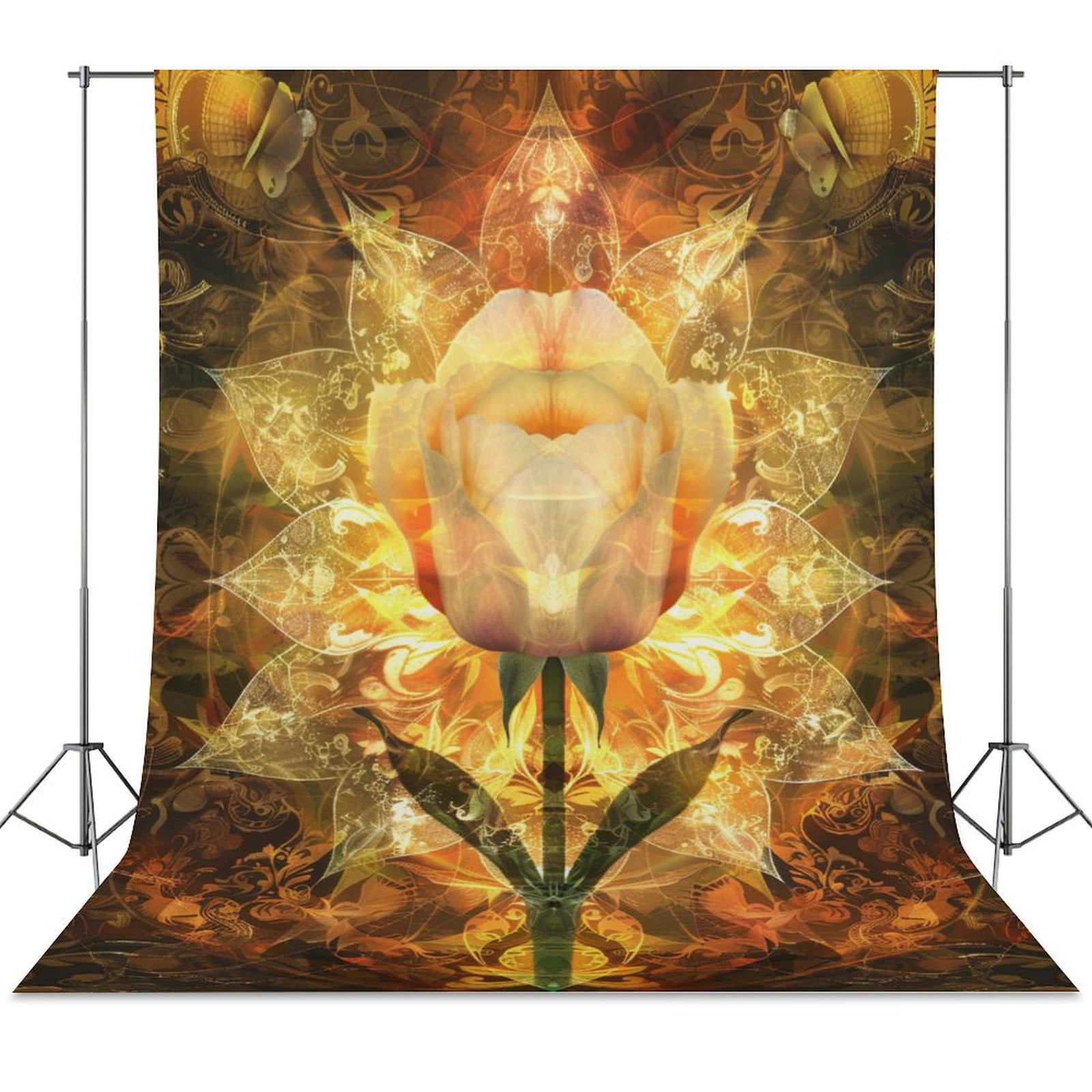 Boho Vintage Floral Spring Backdrop Backdrops for Photography Photo Background Nature Scenery ...