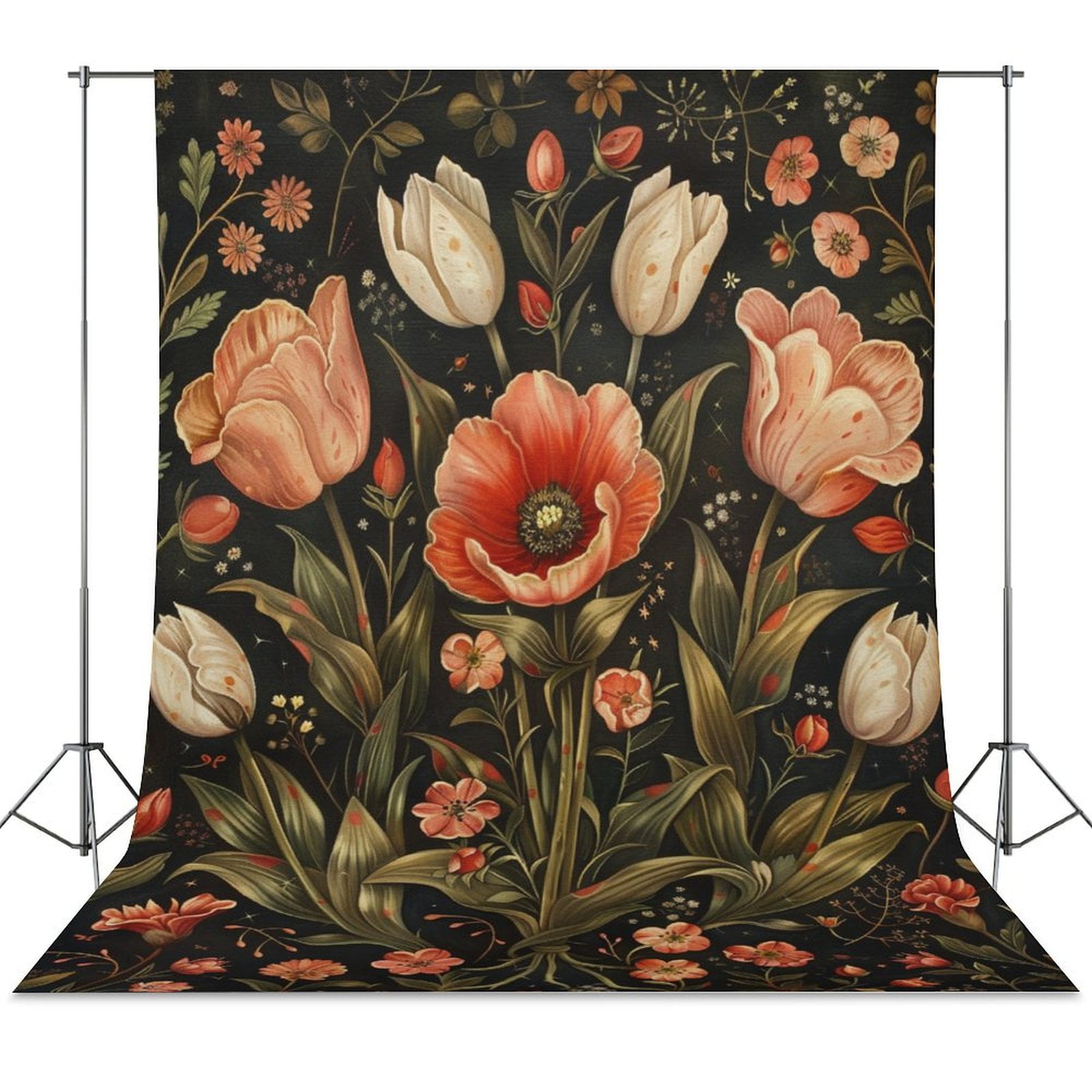 Boho Vintage Floral Spring Backdrop Backdrops for Photography Photo ...