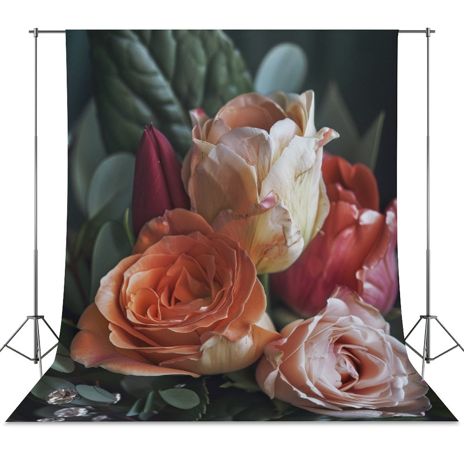 Boho Vintage Floral Spring Wall Backdrop Background Floral Backdrops ...