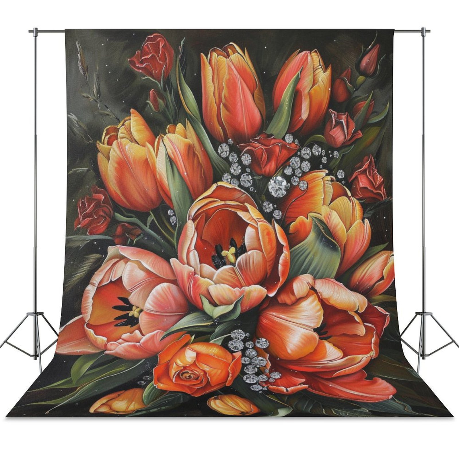 Boho Vintage Floral Spring Wall Backdrop Background Floral Backdrops ...