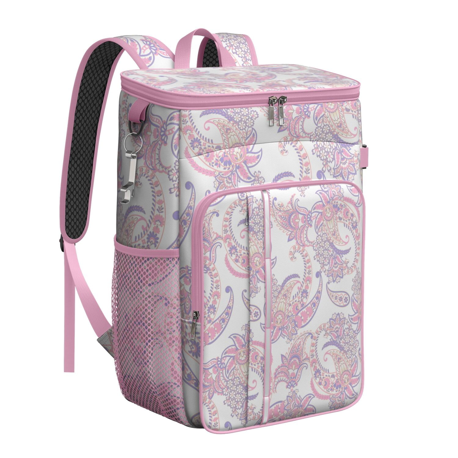 Boho Vintage Paisley Insulated Backpack Cooler, Leak-Proof & Waterproof ...