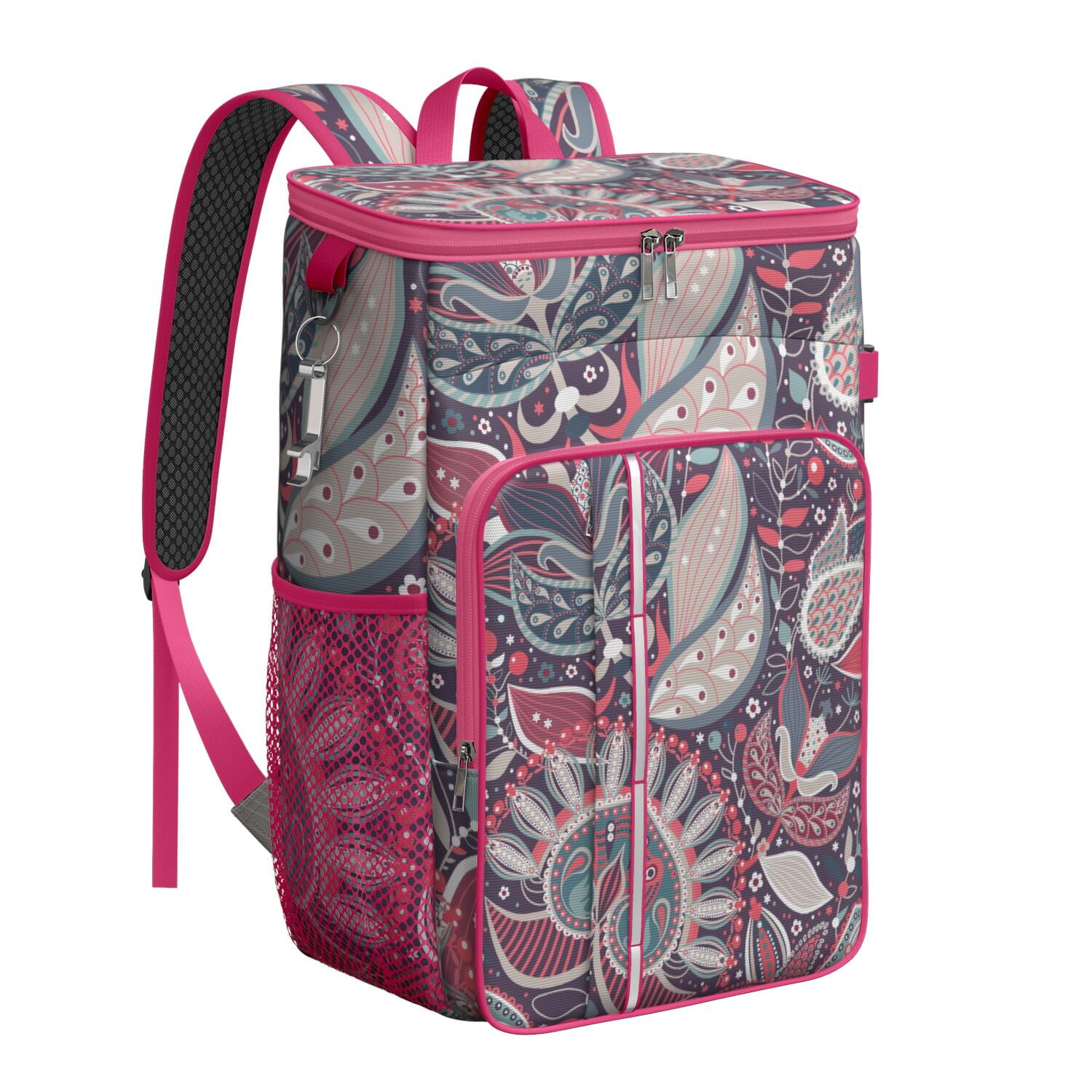 Boho Vintage Paisley Insulated Backpack Cooler, Leak-Proof & Waterproof ...