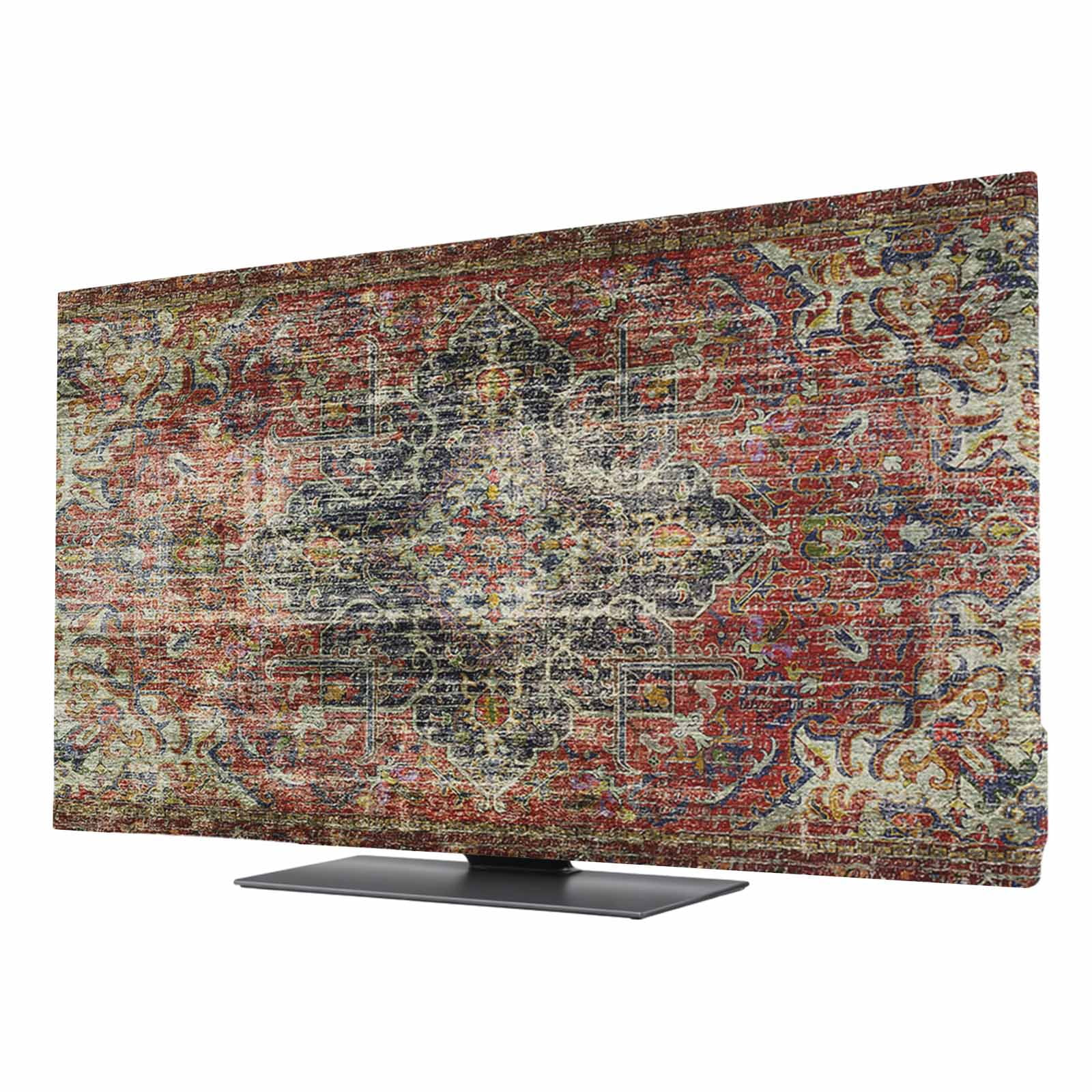 Boho Vintage TV Cover for 24 Inch Screen,Stretch Fabric Dustproof TV ...