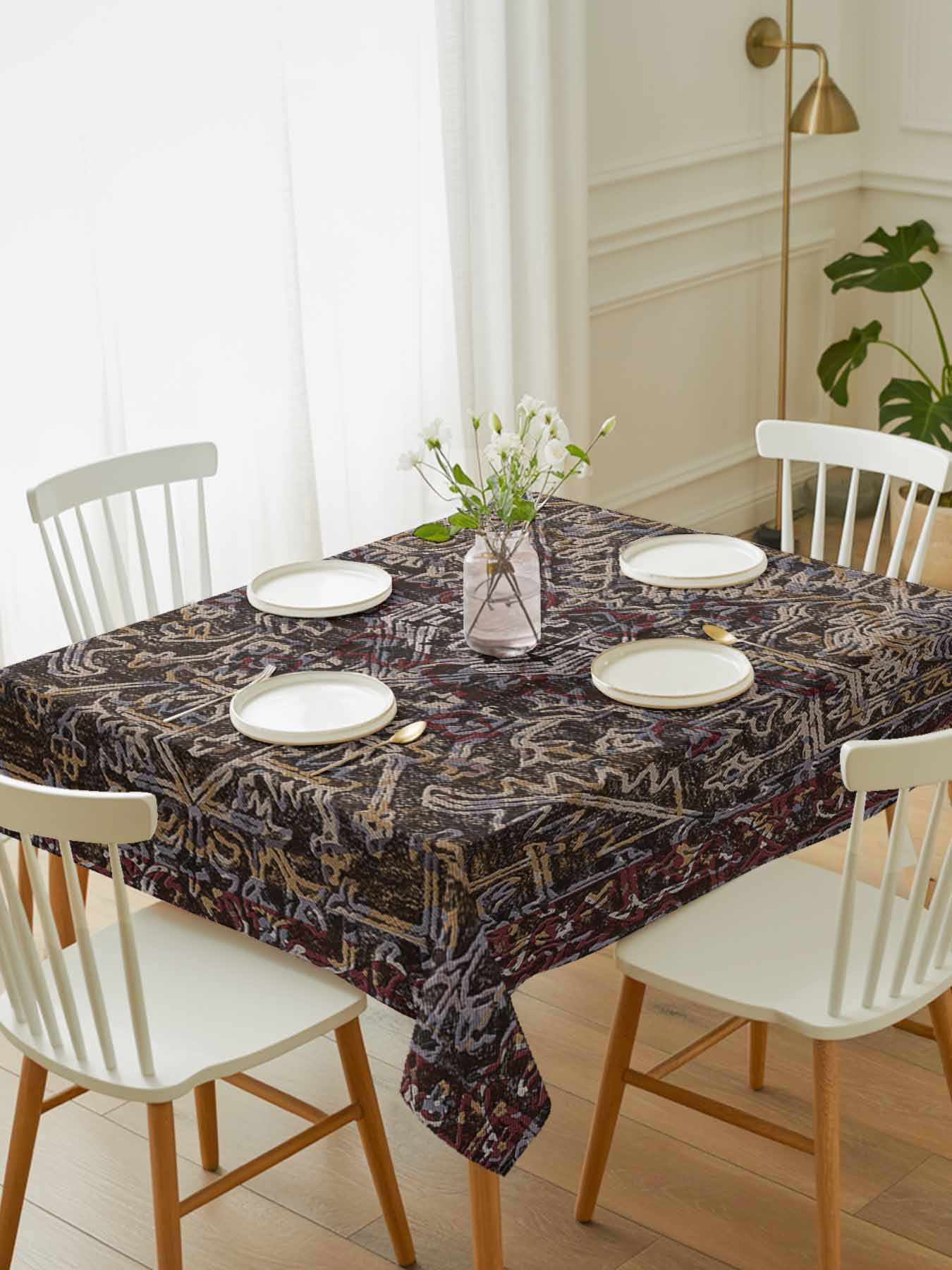 Boho Vintage Tablecloth Rectangle Table Cloth 60x84, Waterproof ...