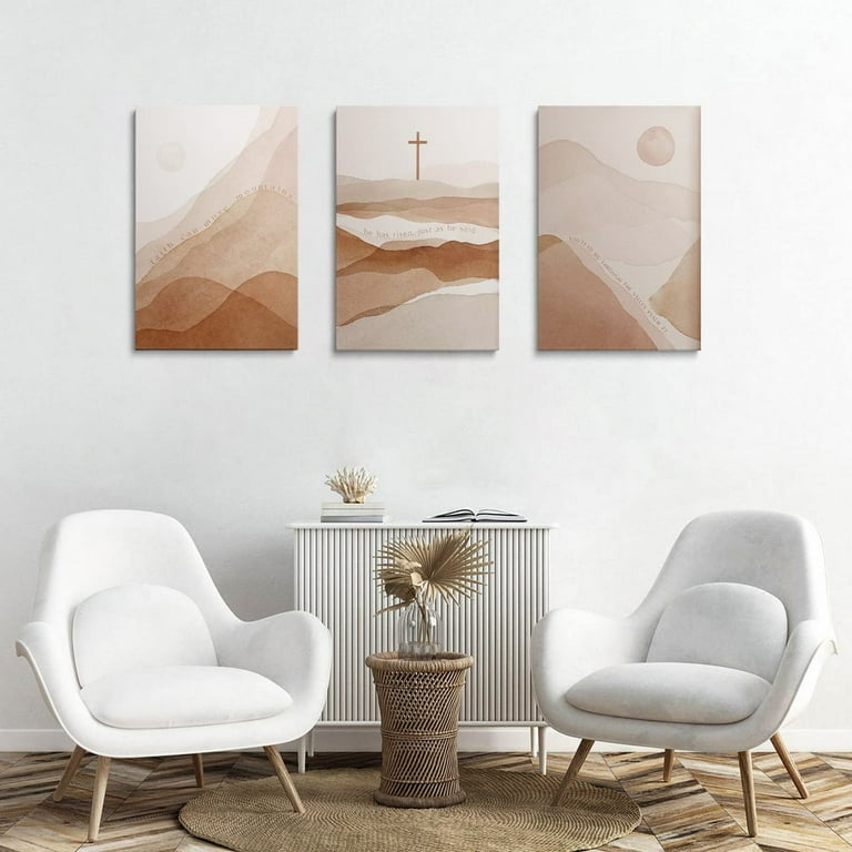 boho wall art 3 piece