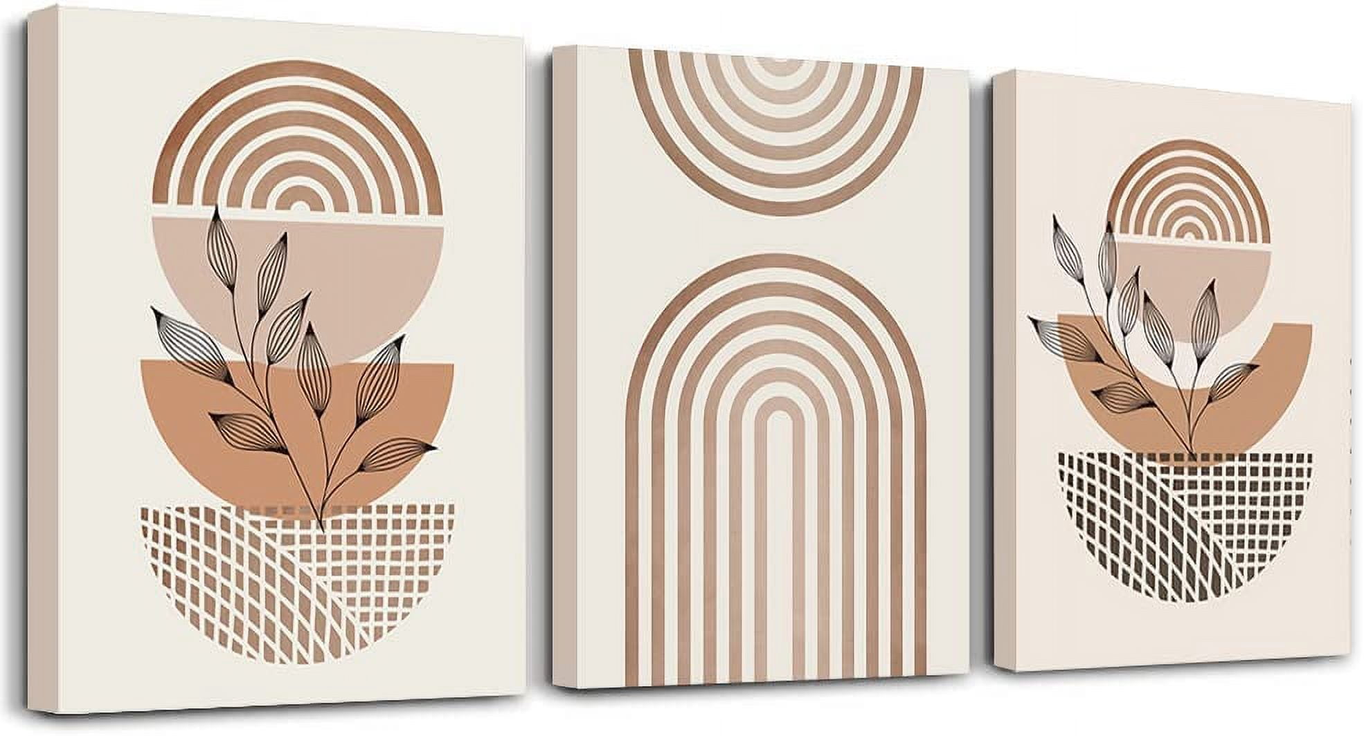 Boho Wall Decor Living Room Canvas Wall Art For Bedroom Abstract Line ...