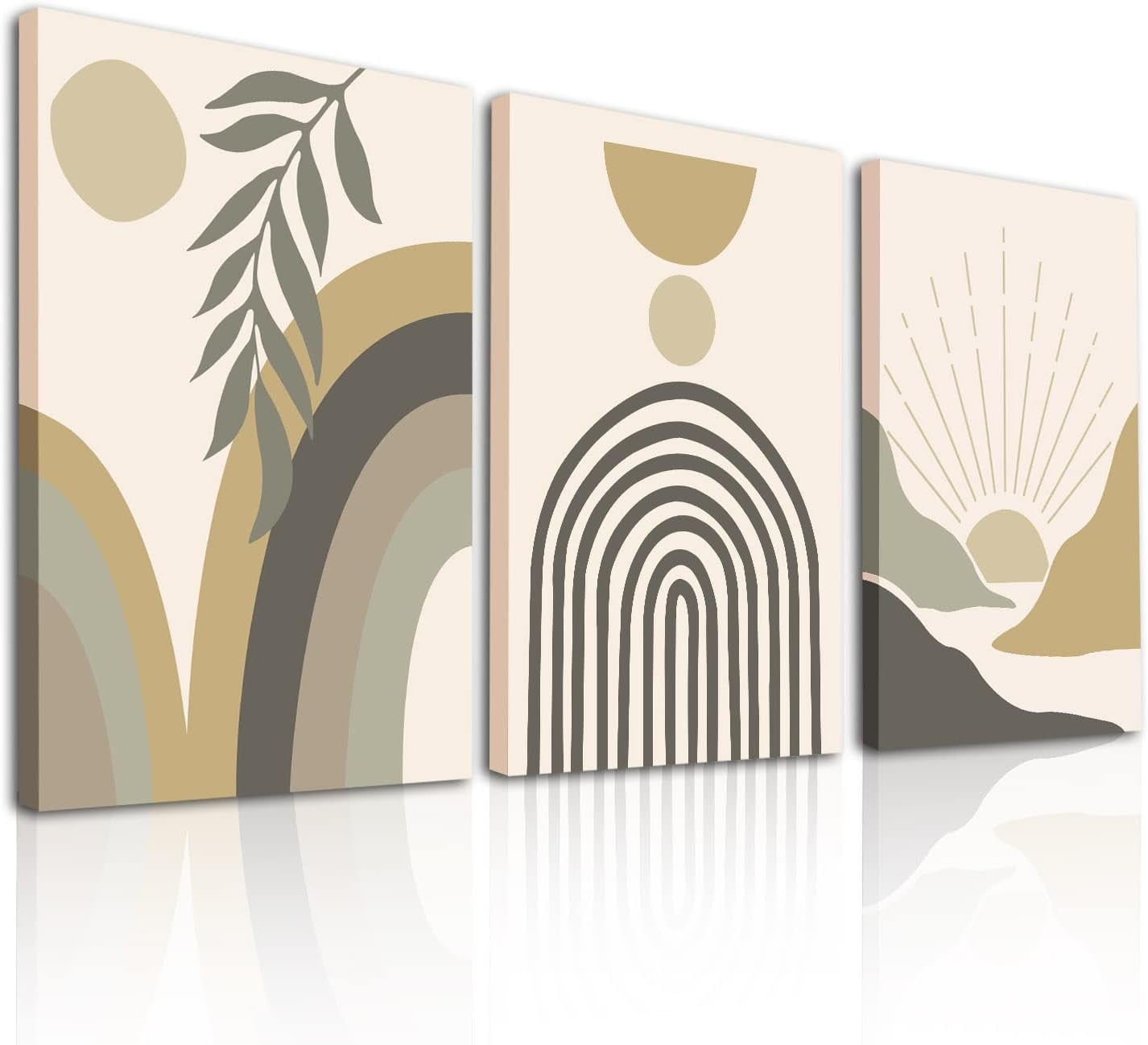 Boho Wall Decor Sage Green Wall Posters & Prints, Mid-Century Modern ...