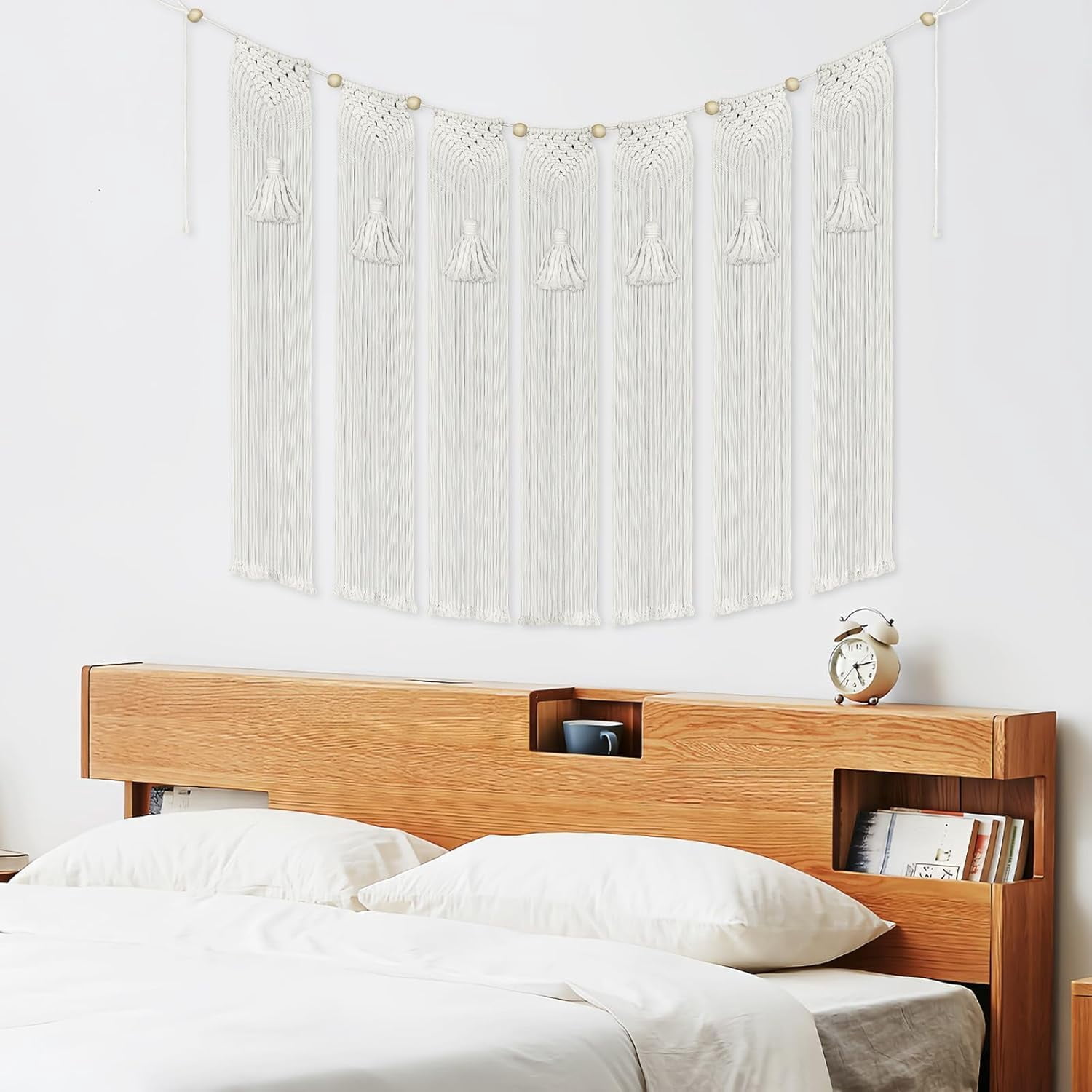 Boho Wall Macrame Hanging with Hanging Rope,Boho Wall Hangings Woven ...