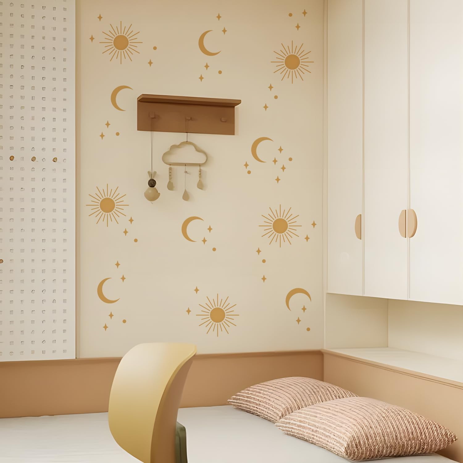 Boho Wall Stickers Girls Bedroom Removable Wall Decals Nursery Kids ...