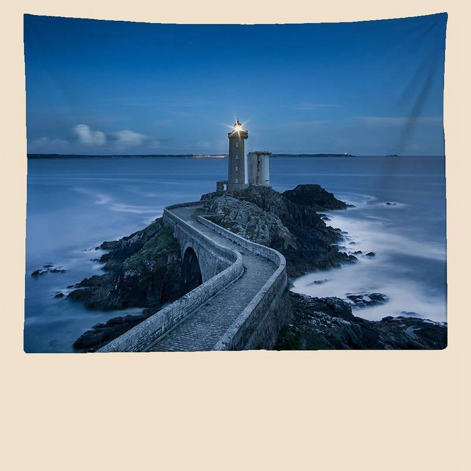 Boho Wall Tapestry Lighthouse Art Print Hippie Hanging Home r for ...