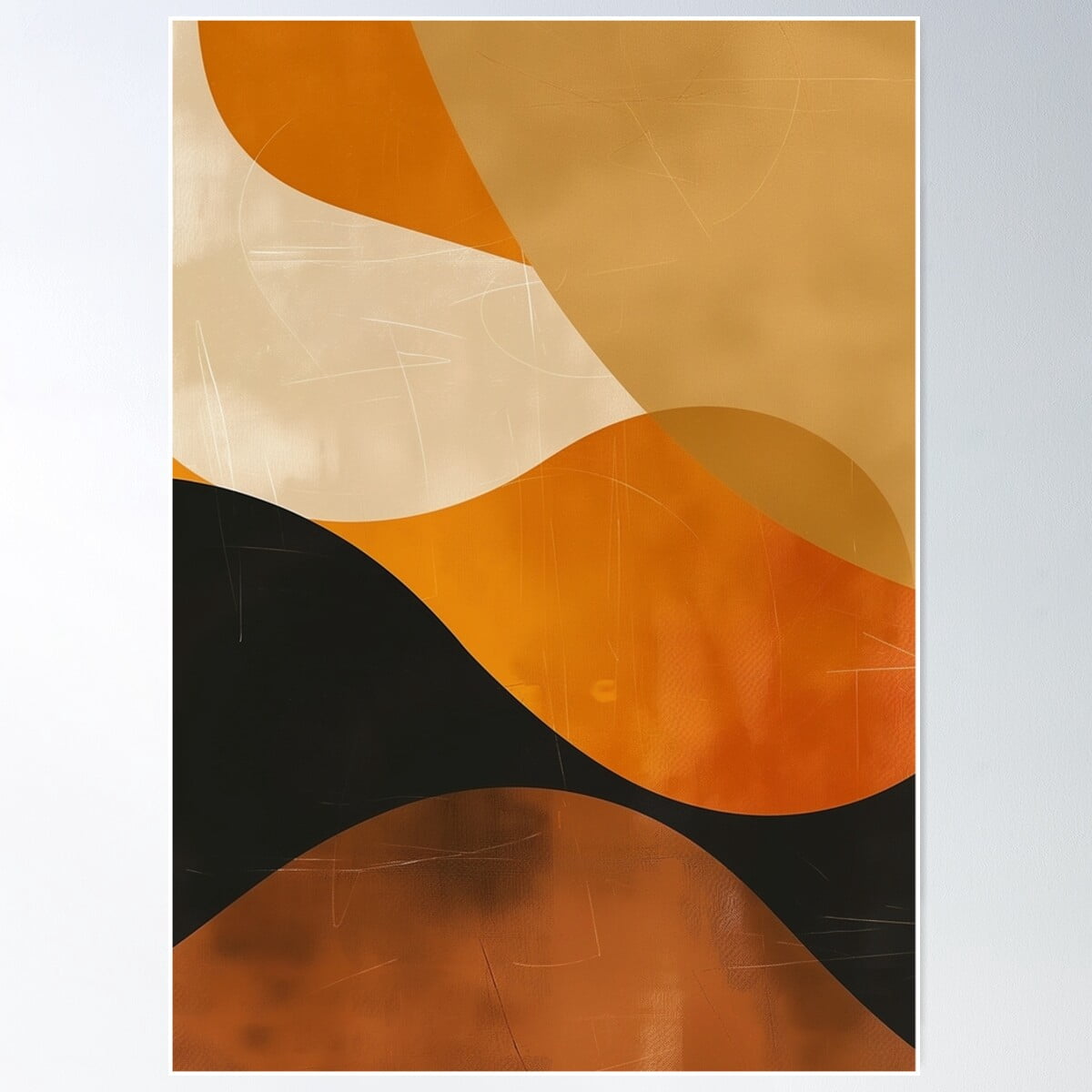 Boho Warmth Abstract Poster Wall Art Bedroom Wall Art Home Decor Office ...