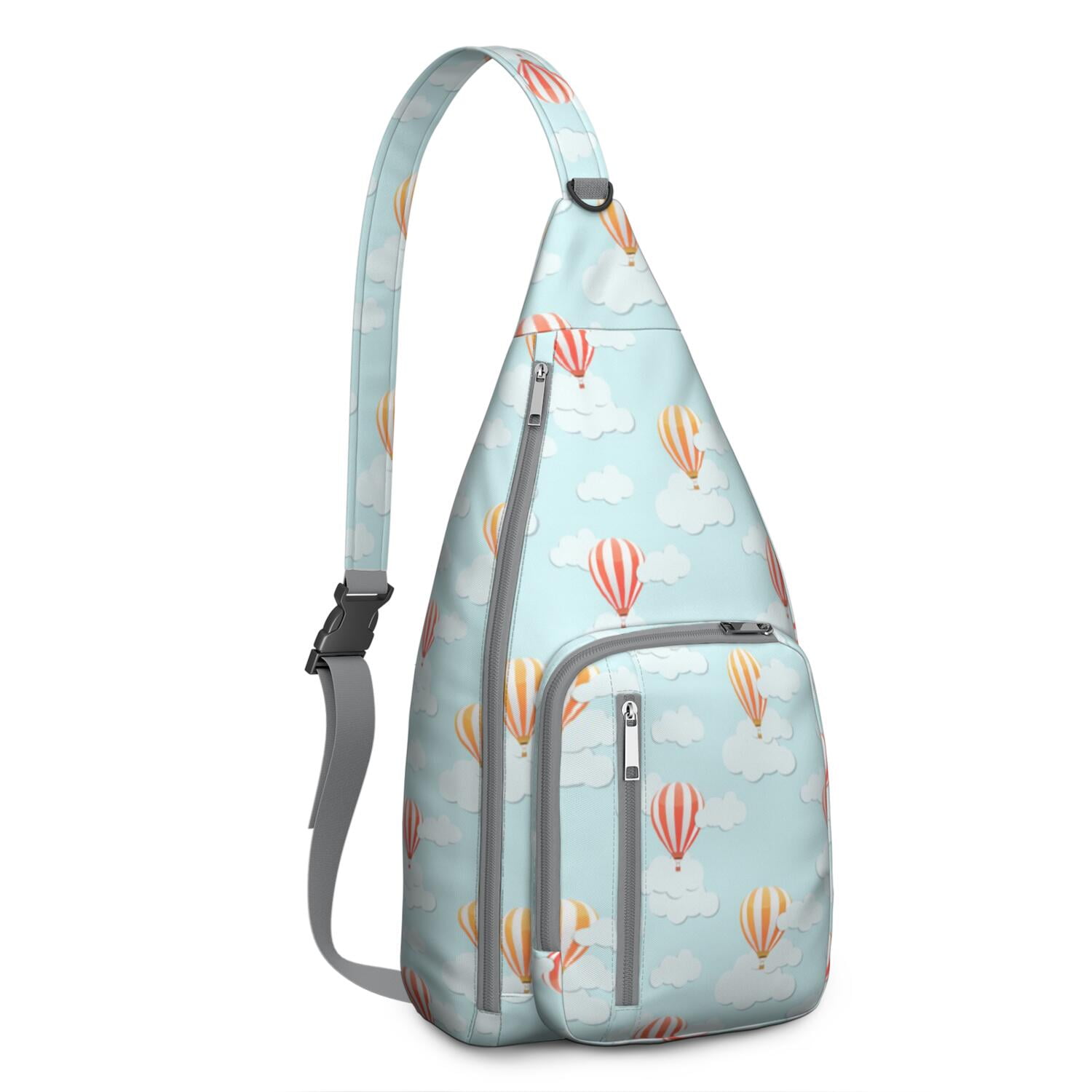 Boho Watercolor Sling Backpack – Abstract Geometric Pattern Crossbody ...