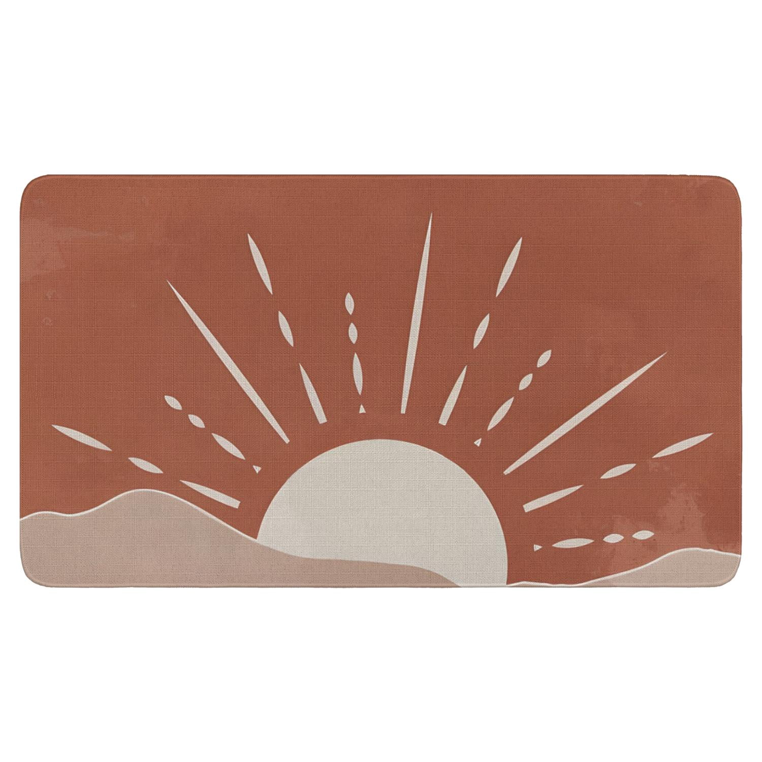 Boho Welcome Mat 17x30in - Features Sunshine Design - Door Mat perfect ...
