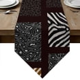 Boho Wild Animal Print Table Runner Linen Burlap Table Runner 60 Inches ...