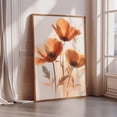 Boho Wildflower Wall Poster Terracotta Sage Botanical Decor Modern ...