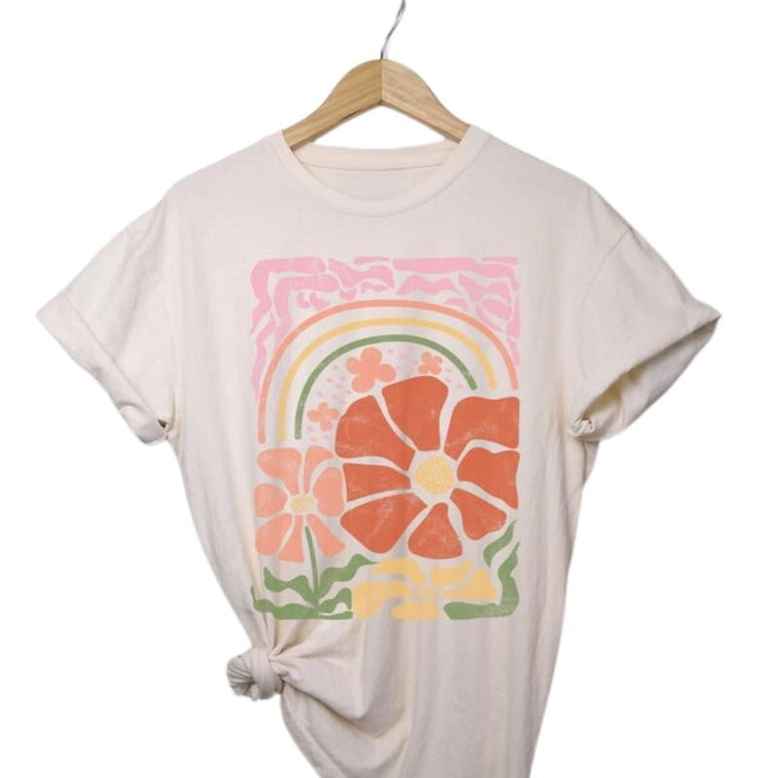 Boho Wildflowers Cottagecore Botanical Floral T Garment Dyed T Plant s ...
