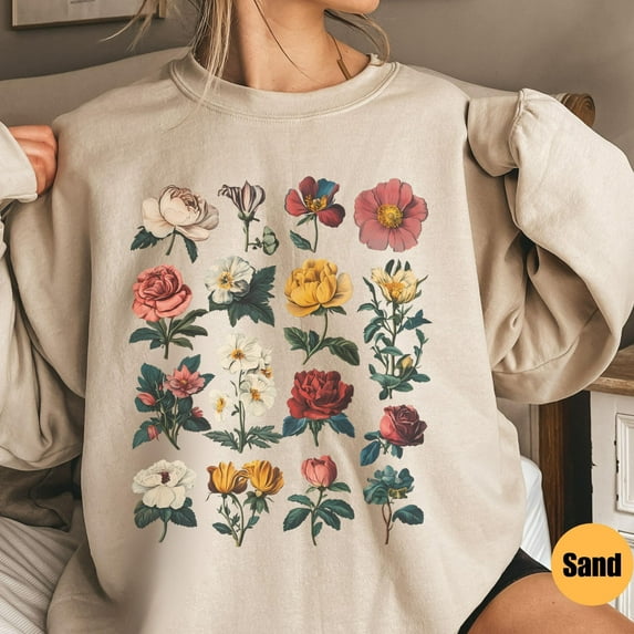 Boho Wildflowers Cottagecore T-Shirt, Gift For Her, Flower Shirt ...