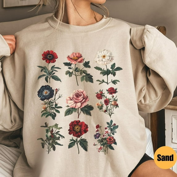 Boho Wildflowers Cottagecore T-Shirt, Gift For Her, Flower Shirt ...