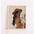 Boho Woman Print Fashion Girl Art Poster Wall Art For Decor Present ...