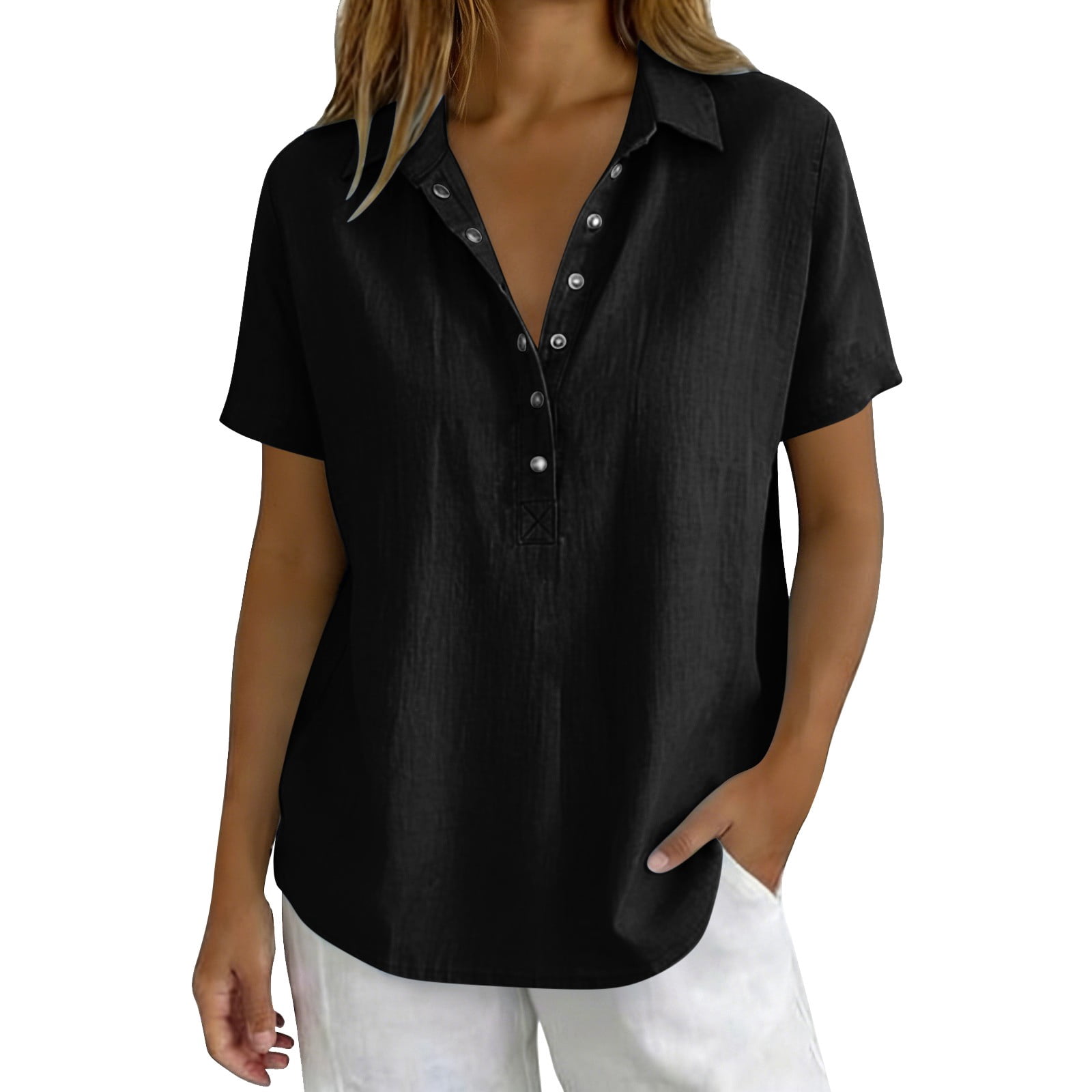 Boho Y2K Aesthetic Everyday Wear Daily Lingerie Stretchy Button Down ...