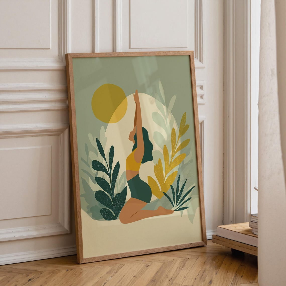 Boho Yoga Wellness Botanical Wall Art Poster Unframed Paper Print ...