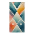 Boho beach towels A poster with a geometric design in blue - Walmart.com