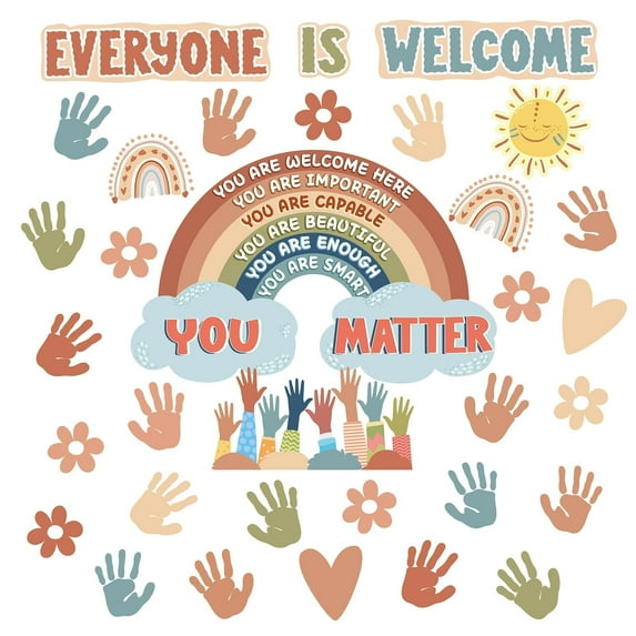 Boho classroom decorations, 35Pcs motivational bulletin board cutouts ...