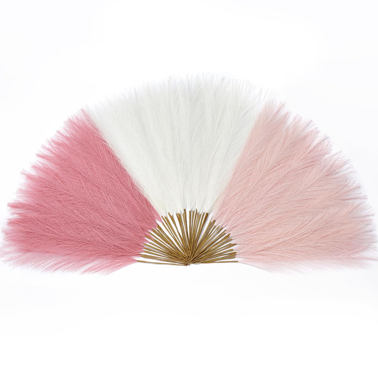 Boho pampas grass decor, 60pcs 17.7 inch faux pompas grass, artificial ...