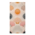 Boho towels a pattern of shells on a pink background beach-towels extra ...