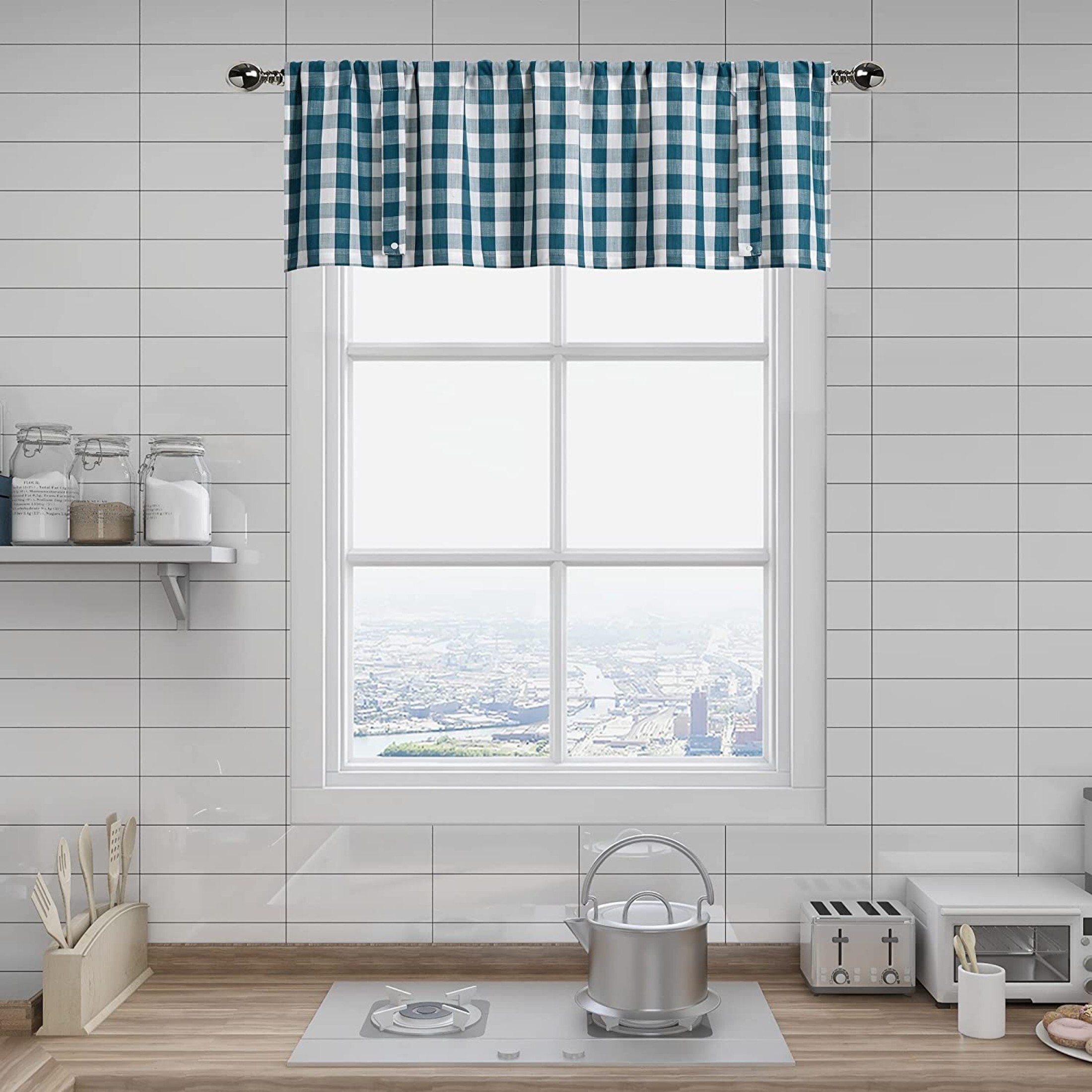 GALMAXS7 Macrame Valance Wall Hanging Boho Valance Window Treatments ...