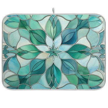 Mainstays Microfiber Dish Drying Mat Teal - Walmart.com