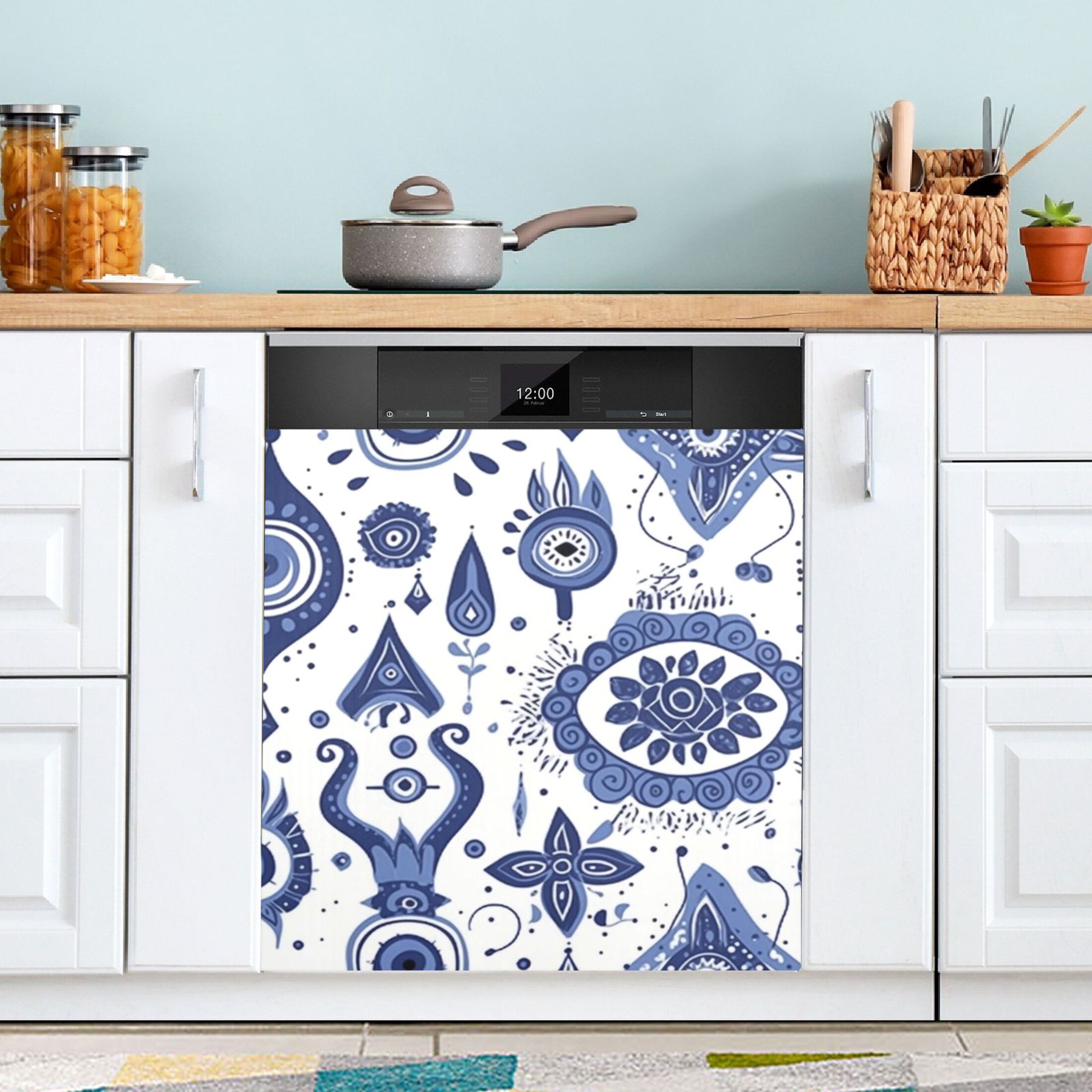 Bohomia India Eyes Magnetic Dishwasher Cover Magnet Refrigerator ...