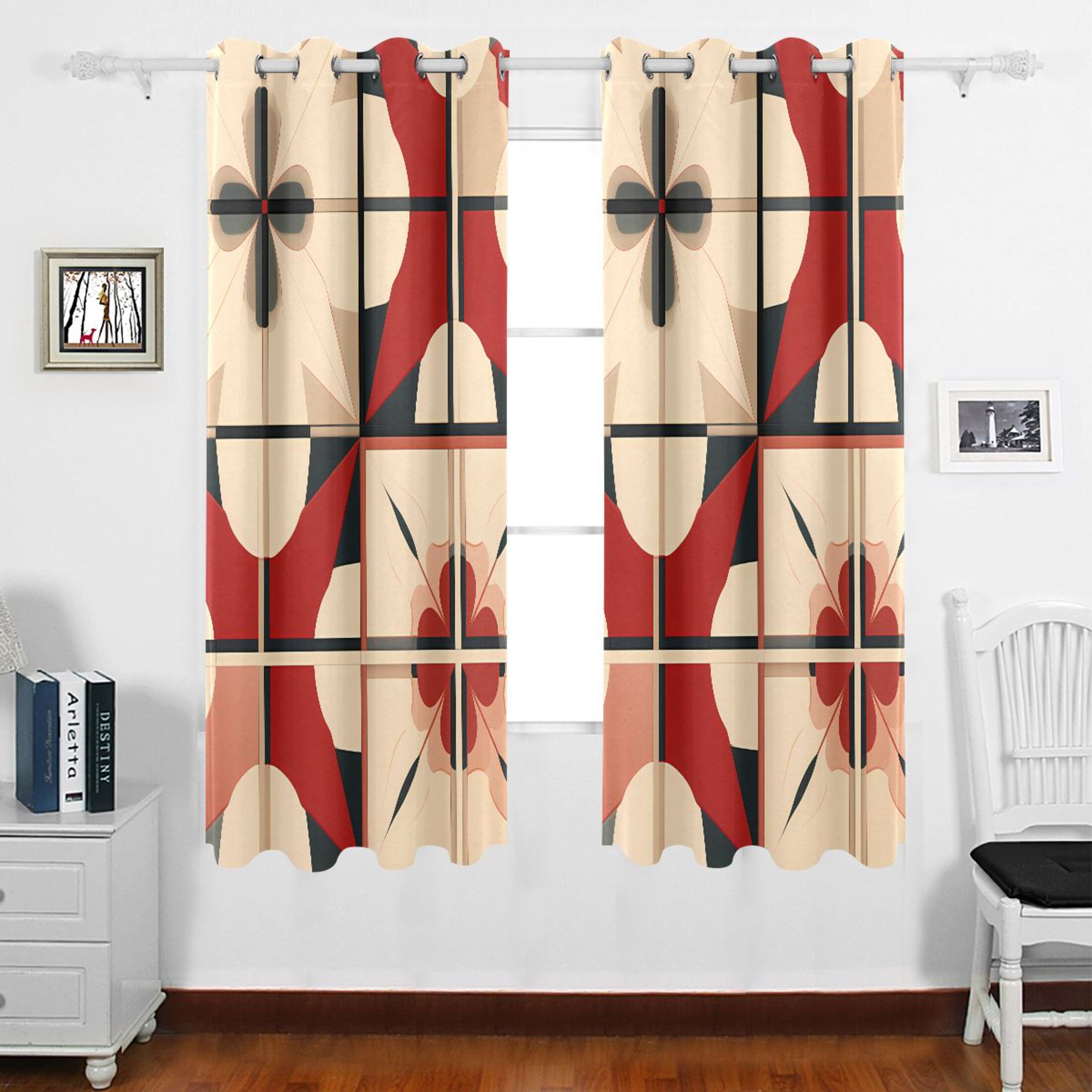 Bohomia Print Grommet Blackout Curtains Thermal Insulated Window ...