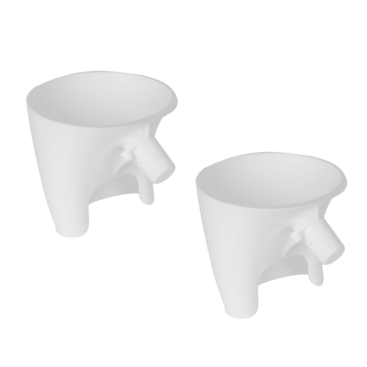 2 Pack Flour Funnel for Kitchen, Easy Pour Attachment for 5 Qt Stand ...