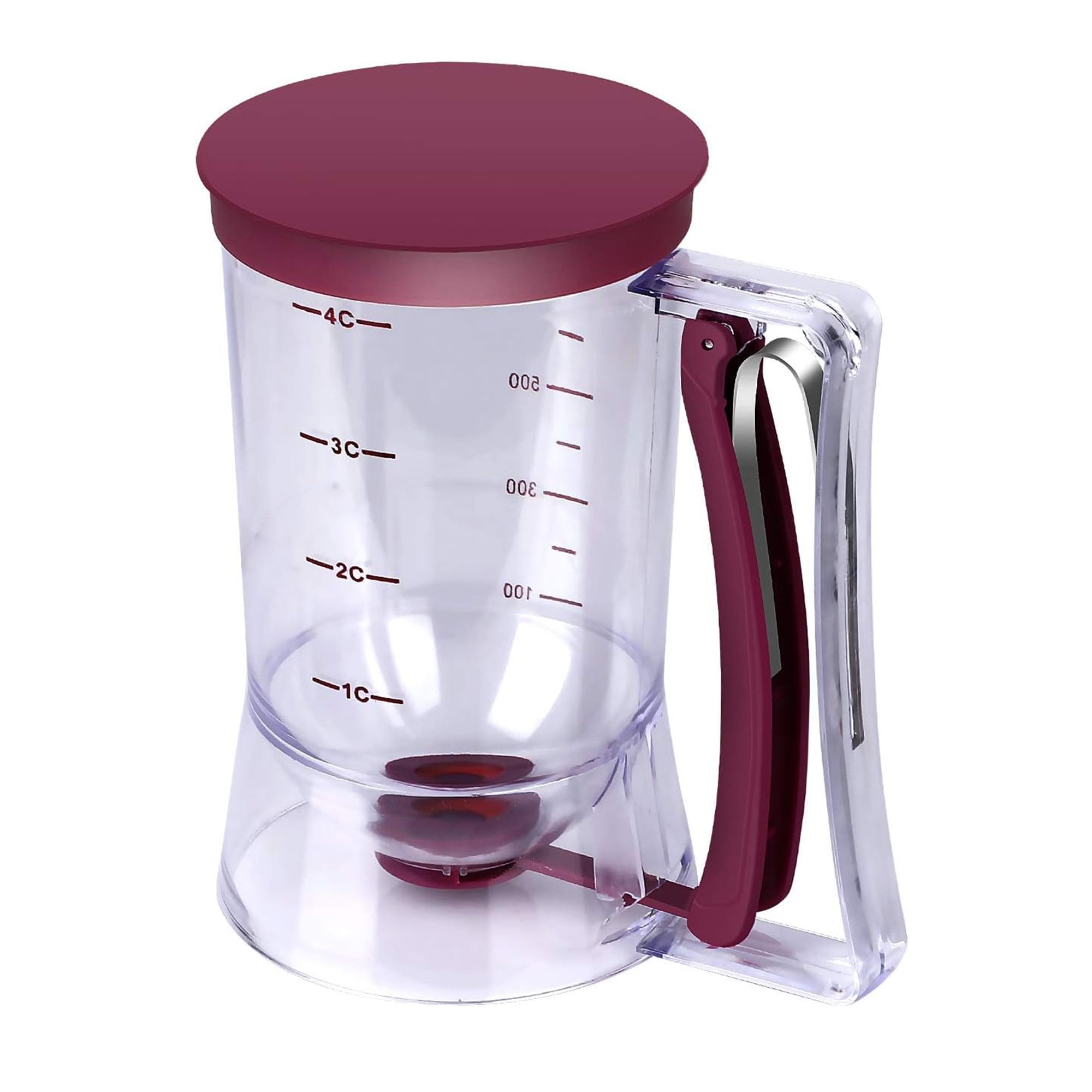 Bohorizon Pancake Batter Dispenser, 4-Cup Batter Dispenser with Squeeze ...