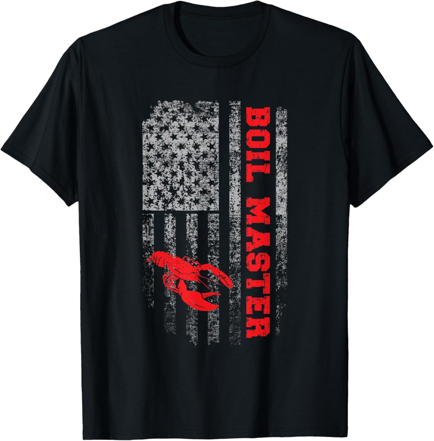 Boil Master Crawfish American Flag Crawdaddy Crayfish T-Shirt - Walmart.com