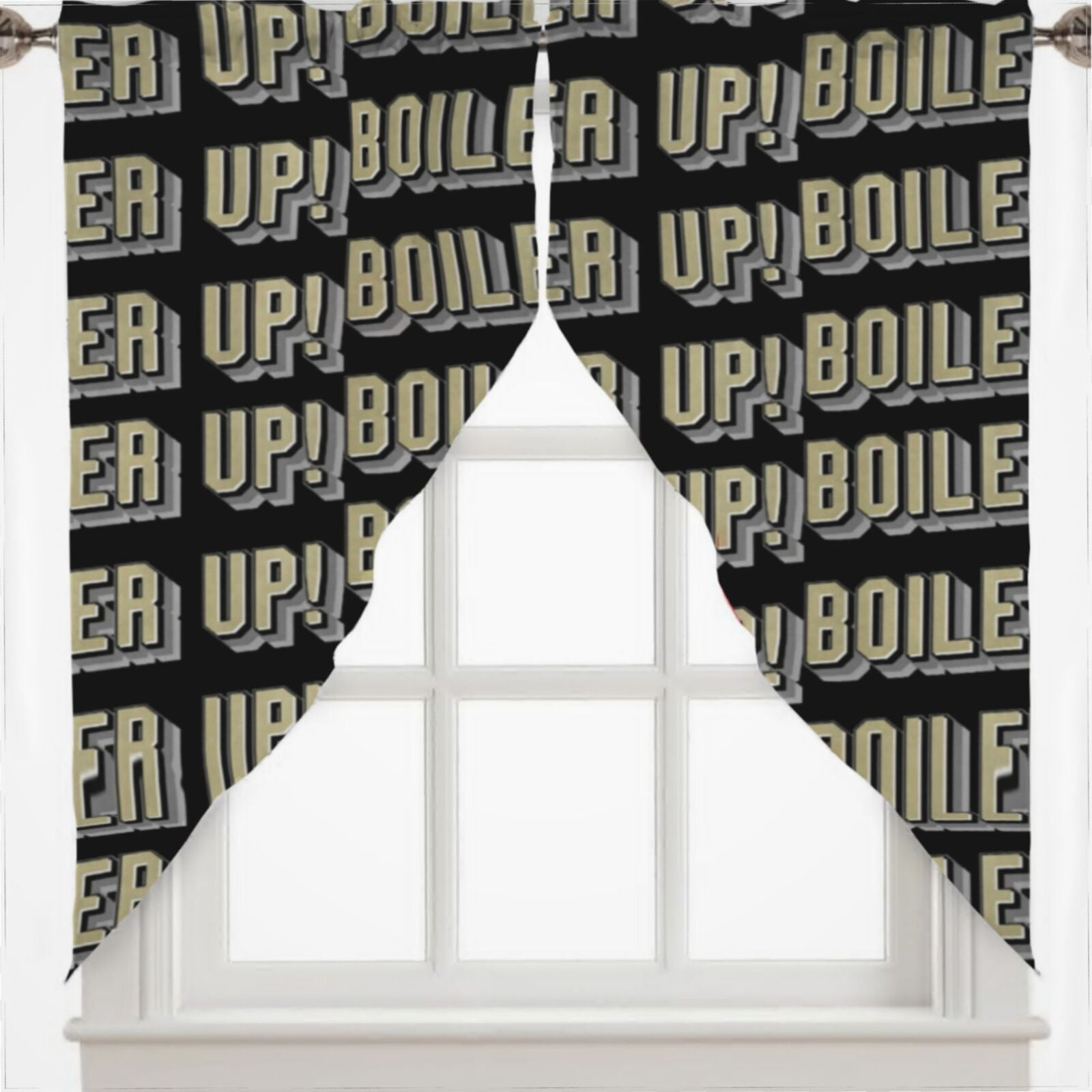 Boiler Up! Swag Valances For Windows 2 Pack For Kitchen Living Room ...