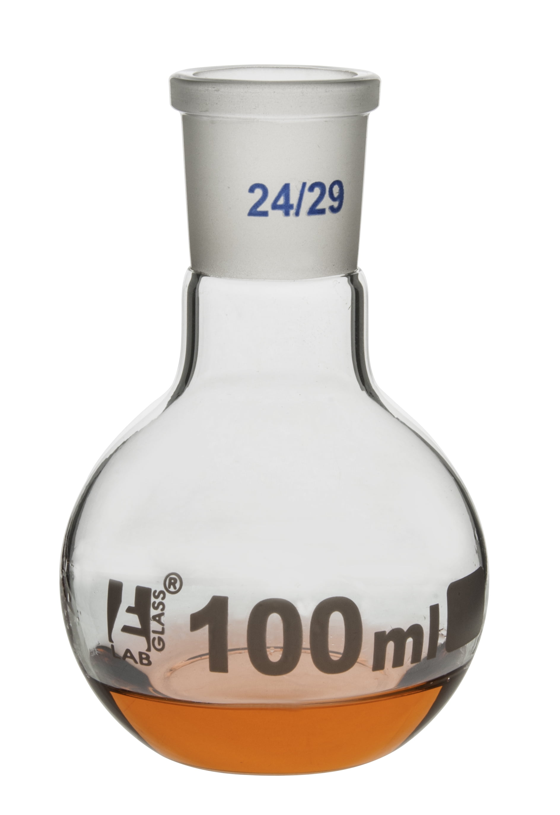 Boiling Flask with Joint, 100ml - Socket Size 24/29 - Flat Bottom ...