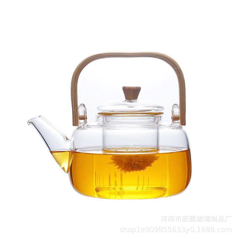 Boiling Teapot Glass Charcoal Fire High Temperature Resistant Glass ...