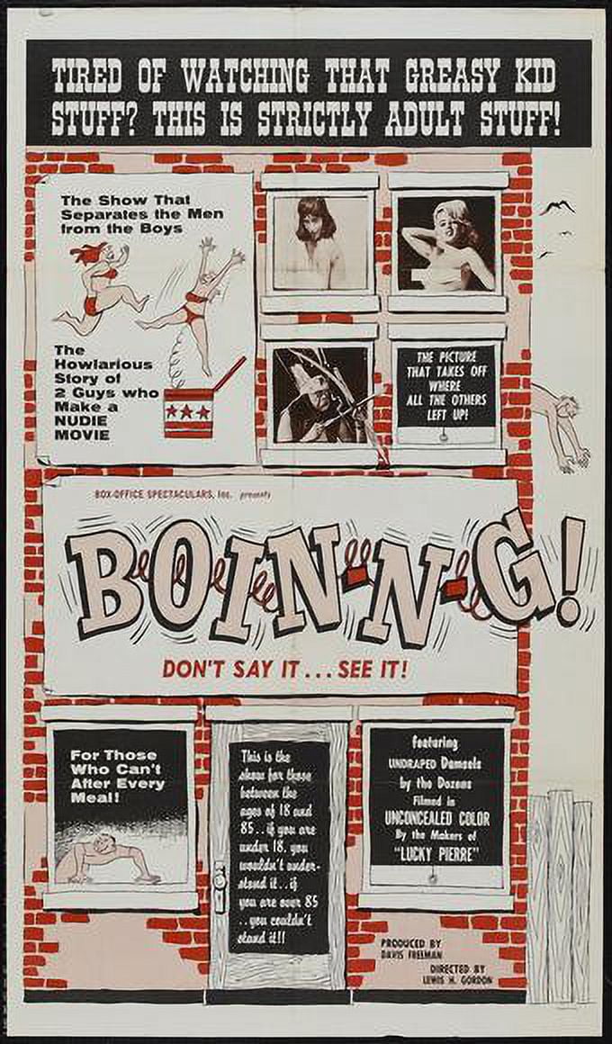 Boin-n-g - movie POSTER (Style A) (27" x 40") (1963) - Walmart.com